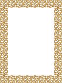 Gold Fancy Border Clipart | u12295625 | Fotosearch