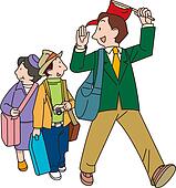 Tour Guide, Illustrative Technique Drawing | u23491853 | Fotosearch